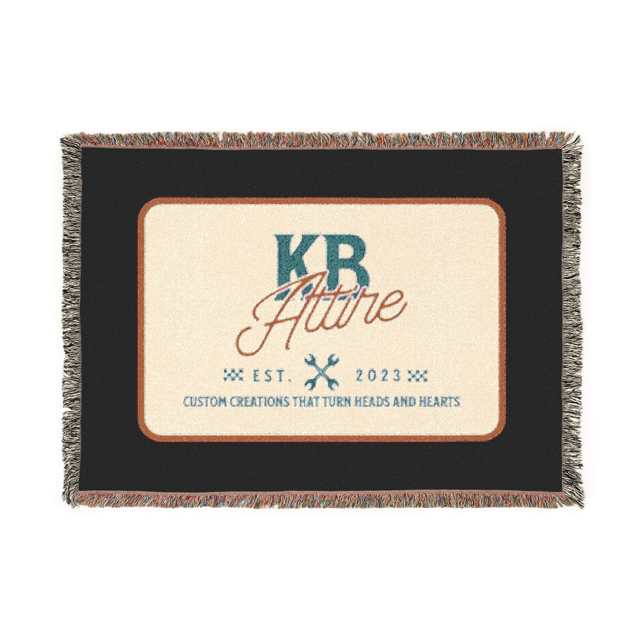 KB Attire "The Logo" Woven Blanket (Black)